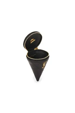 Saint Laurent Quilted Leather Bag Charm