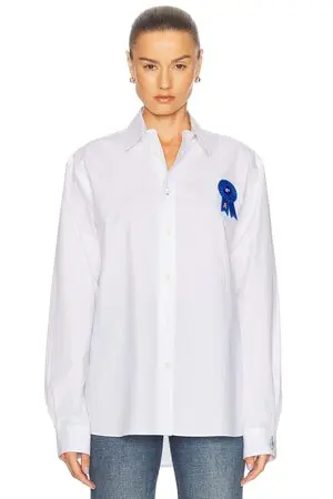 JW Anderson Rosette Patch Classic Shirt