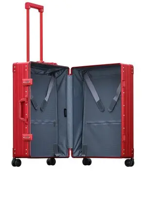 ALEON Traveler Checked 26 Suitcase - Ruby