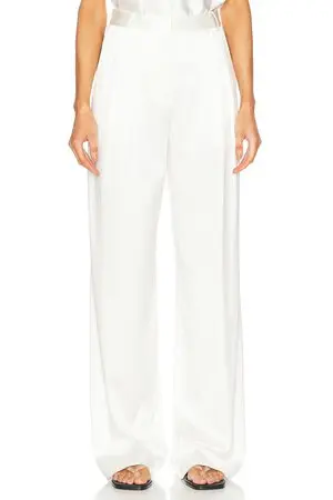 Eterne Josephine Silk Pant - Ivory