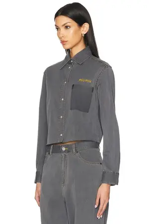 Miu Miu Button Up Top