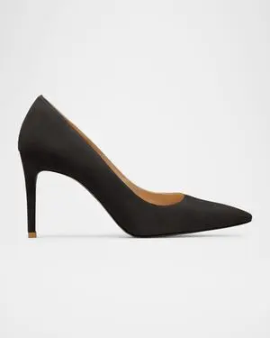 STUART WEITZMAN Suede Pumps - Black