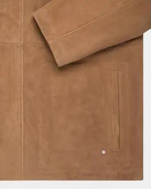 Stefano Ricci Apos;s Suede Full-zip Field Jacket - Light Brown