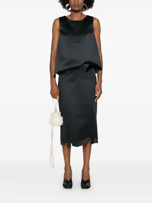 Viktor & Rolf Asymmetric Duchess Satin Skirt