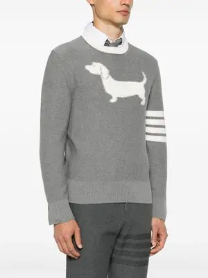 Thom Browne Hector Intarsia-knit Jumper