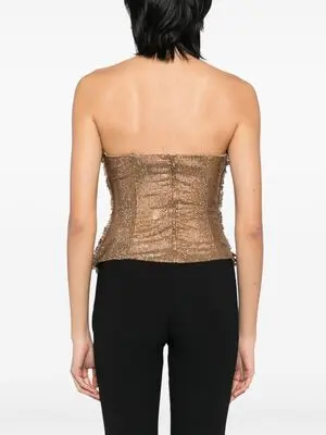 Giuseppe Di Morabito Strapless Corset Top