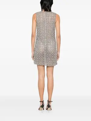 Amen Net-embroidered Mini Dress