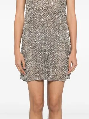 Amen Net-embroidered Mini Dress