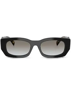 Prada Geometric Frame Sunglasses - Black