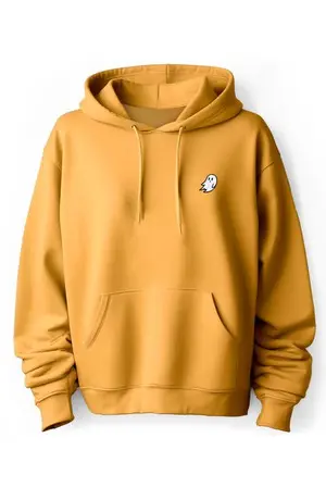 DALIX Classic Fit Fleece Hoodie - Gold