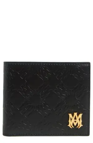 Amiri Ma Quad Leather Bifold Wallet - Black