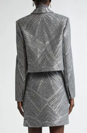 St. John Sequin Embellished Jacket