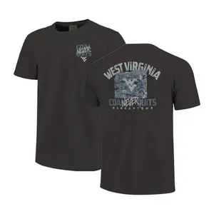 IMAGE ONE West Virginia Mountaineers Built On Bravery Comfort Colors T-shirt - Graphite