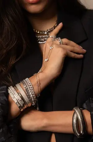 SHYMI Open Claw Cuff Bracelet - Silver