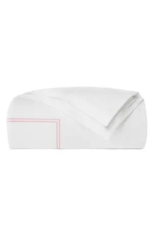 SFERRA Grande Hotel Duvet Cover White/pink