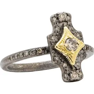 Armenta Crivelle Champagne Diamond Ring - Silver/ Gold