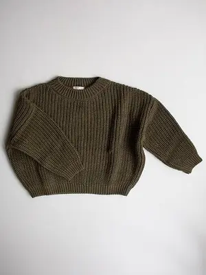 Women's Olive Knitwear