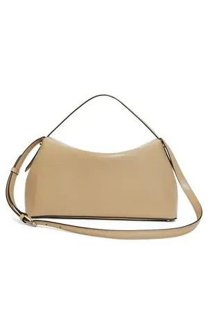 TOTEME T-lock Top Handle Leather Shoulder Bag - Fawn