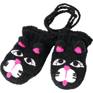 NIRVANNA DESIGNS Knitted Mittens - Black