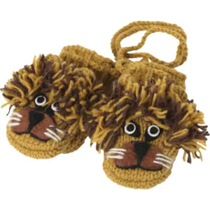 NIRVANNA DESIGNS Lion Mittens - Brown