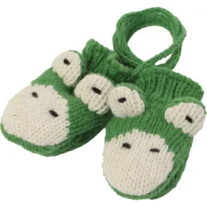 NIRVANNA DESIGNS Knitted Frog Mittens - Green