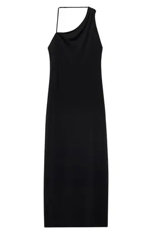 Mango Asymmetric Drape Maxi Dress