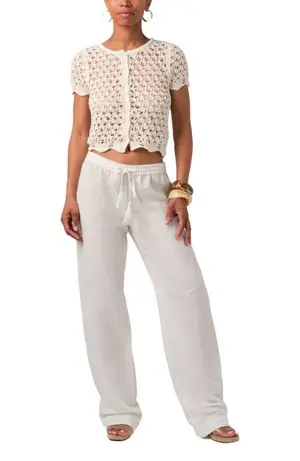 Calypso St. Barth Bianca Printed Pants - White