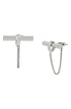 ALLSAINTS Toggle & Chain Earrings