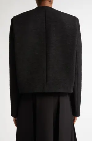 TOTEME Asymmetric Bouclé Crop Jacket