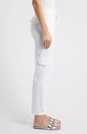 Wit & Wisdom Ab'solution High Waist Cargo Pants - Optic White