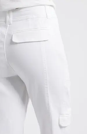 Wit & Wisdom Ab'solution High Waist Cargo Pants - Optic White