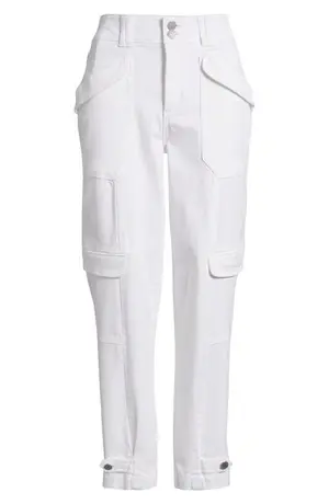 Wit & Wisdom Ab'solution High Waist Cargo Pants - Optic White