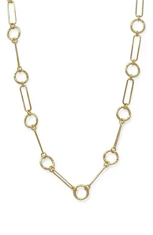 Armenta Textured Link Necklace - Gold
