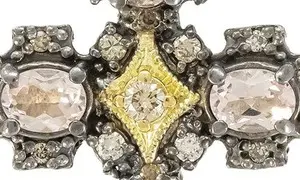 Armenta Diamond & Morganite Cross Enhancer