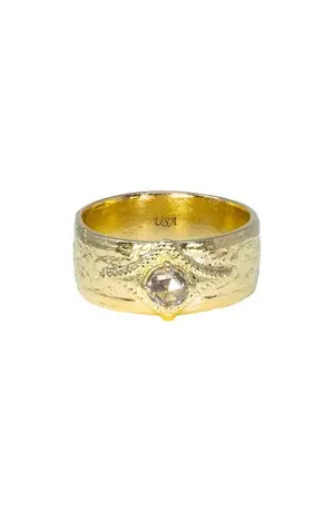 Armenta Artifact Diamond Ring - Gold