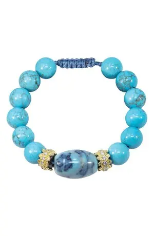 Armenta Blue Magnesite Beaded Bracelet - Turquoise