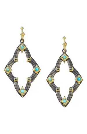 Armenta Crivelli Turquoise Drop Earrings - Blue
