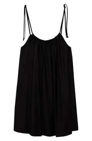 Mango Tie Strap Shift Mini Dress