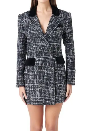 Endless Rose Tweed Blazer Minidress