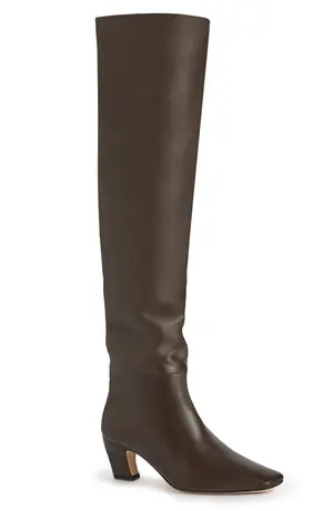 NEIL J. RODGERS Meg Over The Knee Boots - Brown Nappa