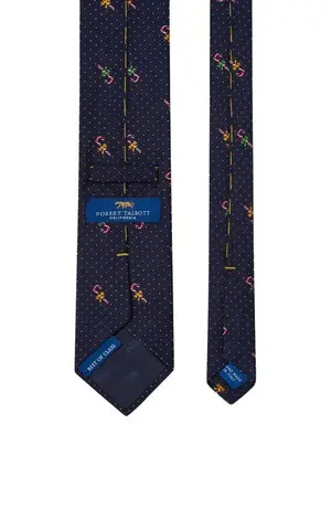 Robert Talbott Candy Cane Best Of Class Necktie - Navy