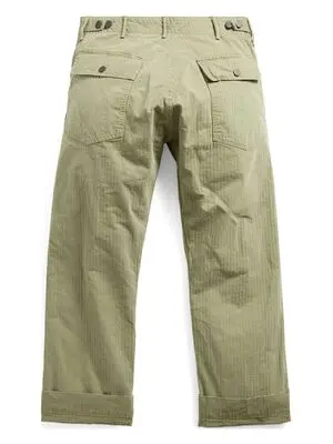Ralph Lauren Striped Straight-leg Cotton Trousers