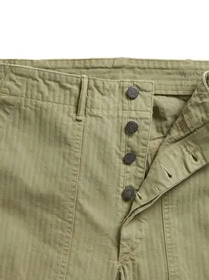 Ralph Lauren Striped Straight-leg Cotton Trousers