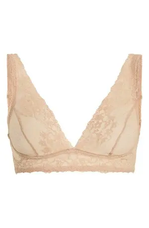 Commando Double Take Lace Bralette - Beige