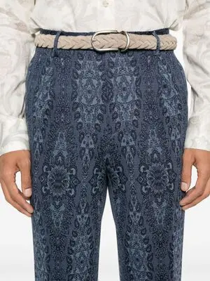 Etro Patterned Jacquard Trousers