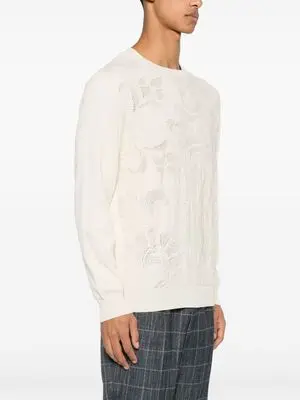 Etro Patterned Jacquard Sweater - Neutrals