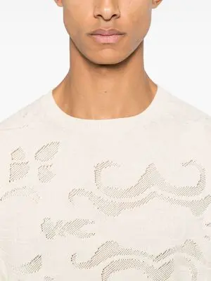Etro Patterned Jacquard Sweater - Neutrals