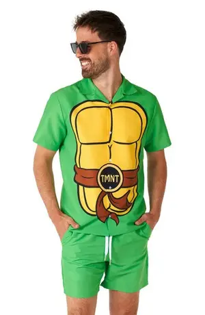 Opposuits Tmnt Printed Shirt And Drawstring Shorts Set