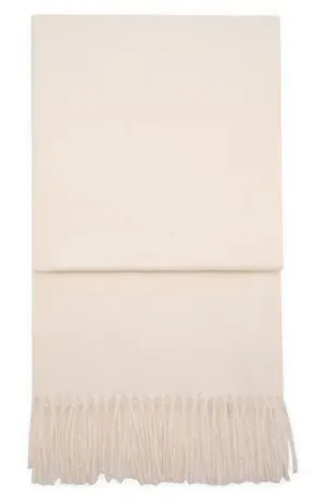 Mango Fringed Scarf - Ecru