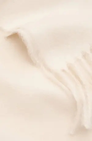 Mango Fringed Scarf - Ecru